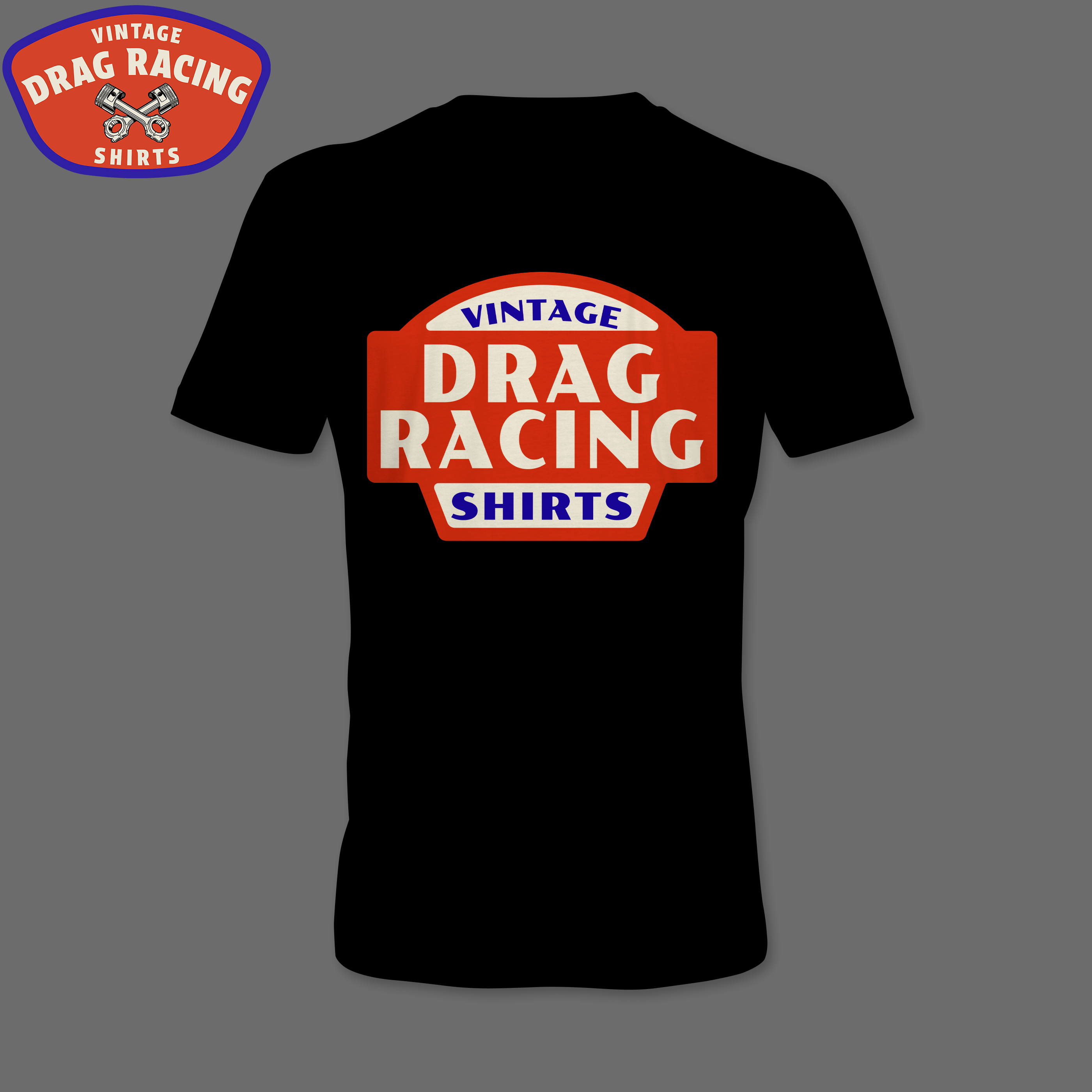 Vintage Drag Racing Shirts Logo